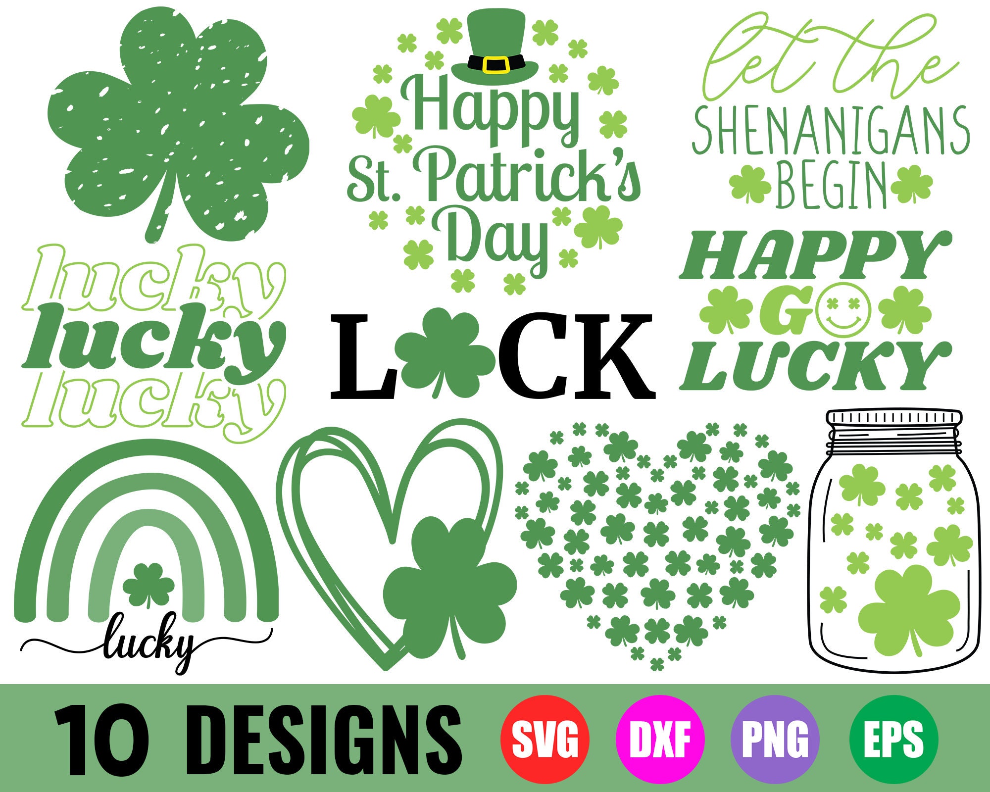 Paper, Party & Kids Papercraft St DXF Patricks Svg Patricks Day SVG Shamrock Svg png Files for ...
