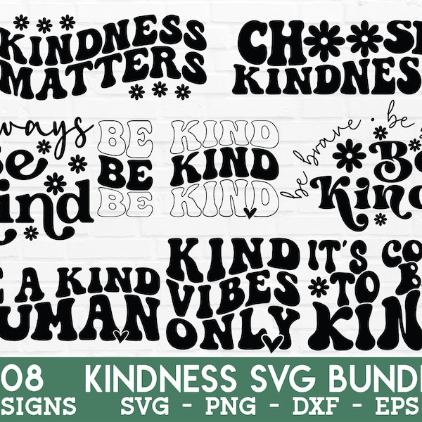 Be Kind Svg - Etsy