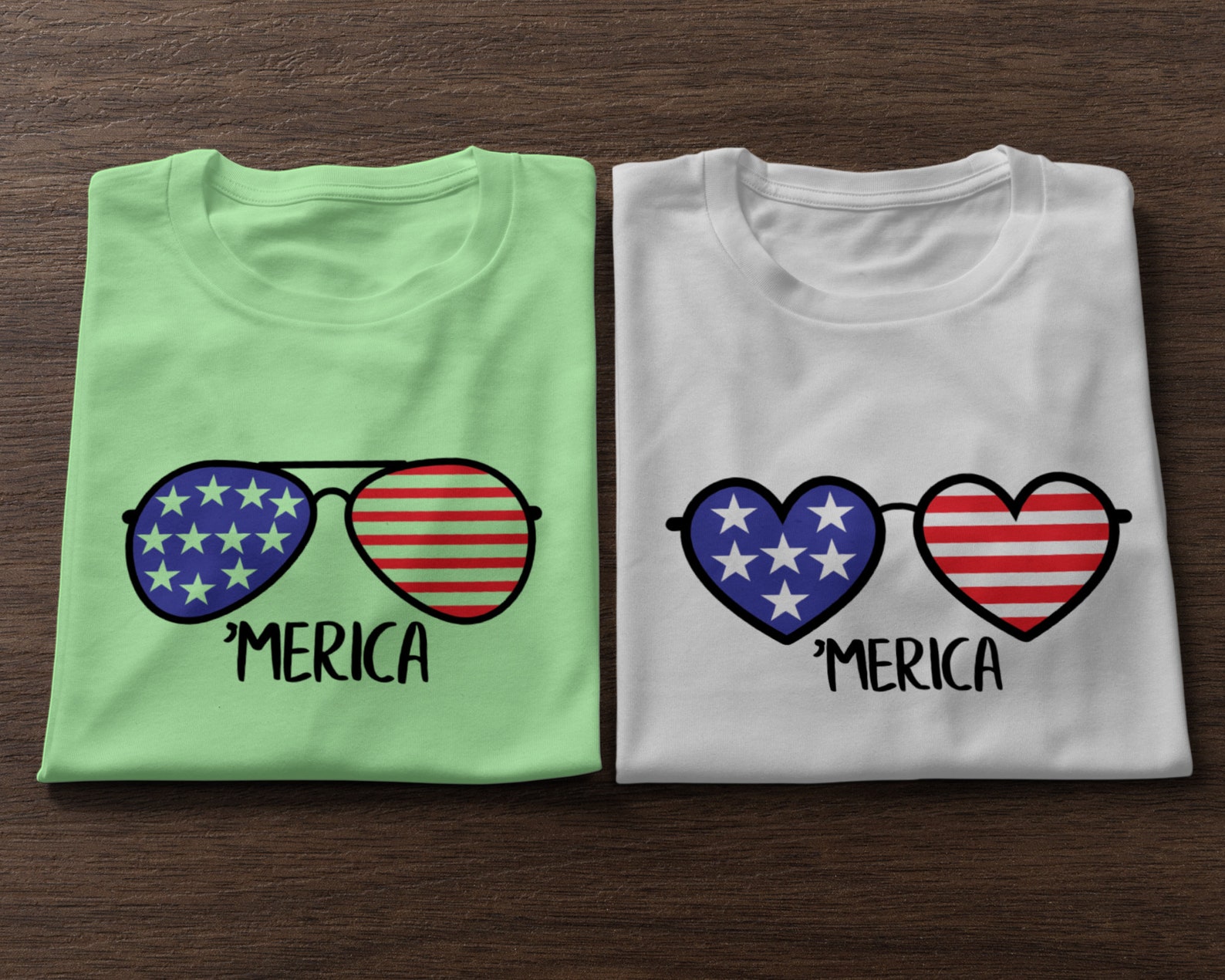 Merica SVG Bundle 4th of July SVG Merica Flag Sunglasses - Etsy