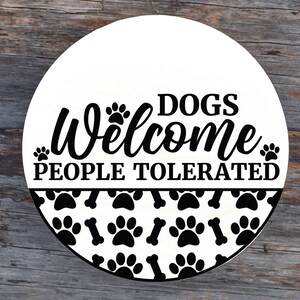 Dog Welcome Sign SVG Bundle Dog Sign SVG Door Hanger SVG - Etsy