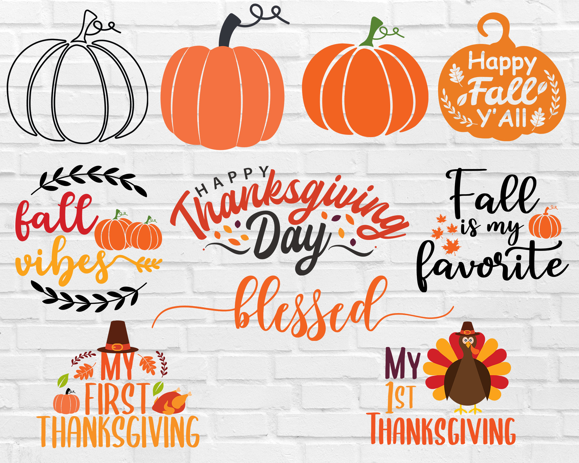 Fall SVG Bundle Thanksgiving Svg Fall Svg Fall Autumn Svg - Etsy