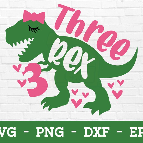 Three Rex Svg - Etsy
