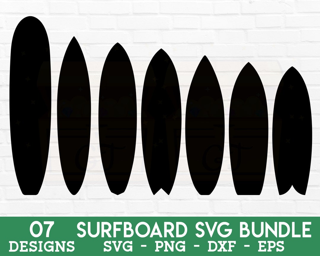 Surfboard SVG Bundle Surfing SVG, Surfboard Clipart, Surf SVG, Summer ...