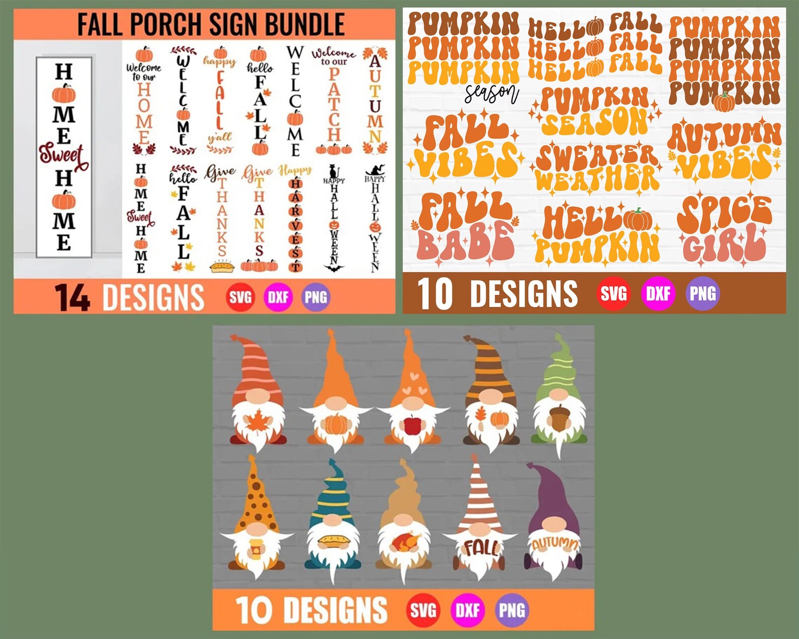 MEGA Fall Autumn SVG Bundle 100 Svg Designs Fall SVG - Etsy