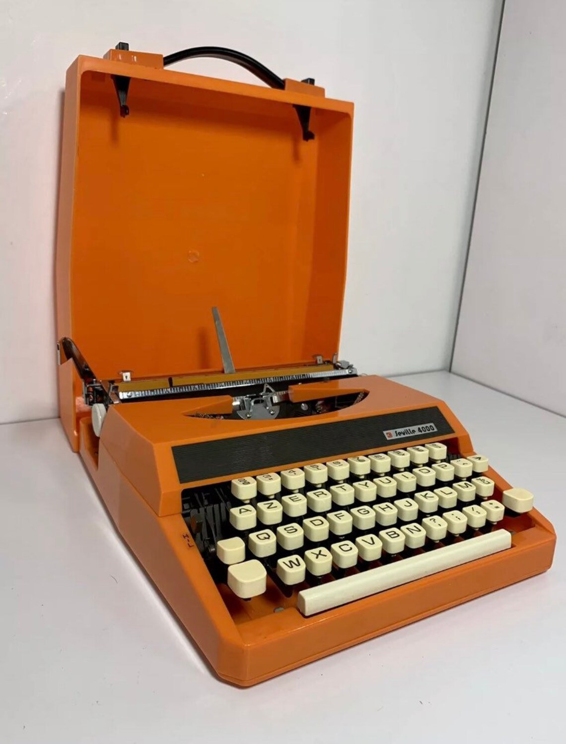 Vintage Orange Typewriter Seville 4000 - Etsy