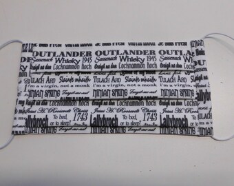 Outlander Face Mask - Etsy