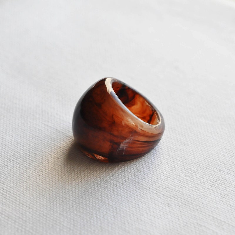 Lucite Ring - Etsy UK
