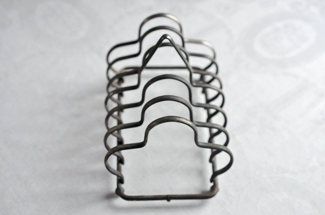 Vintage Metal Toast Rack. Blackened, Shabby Chic, 1960s Rack for Toast ...