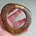 70s, 80s Gerda Lynggaard Teak Bangle, Bracelet. Rounded Triangular ...