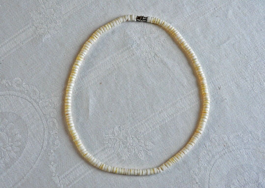 Puka Shell Hippie Choker, Necklace From the 1970s. Surfer Shell ...
