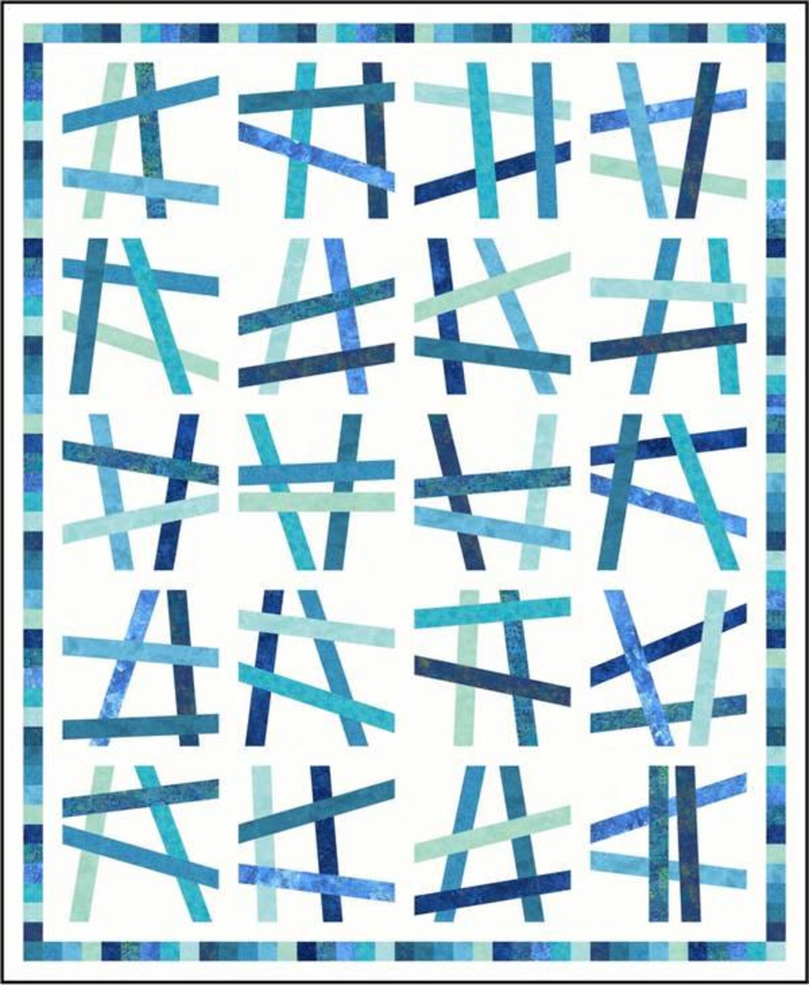 Brush Strokes Quilt Pattern by Ladeebug Designs 2300 - Etsy
