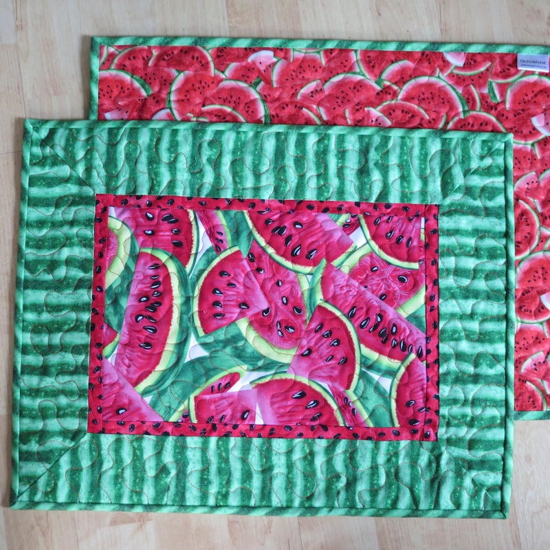 Watermelon Placemats - Etsy