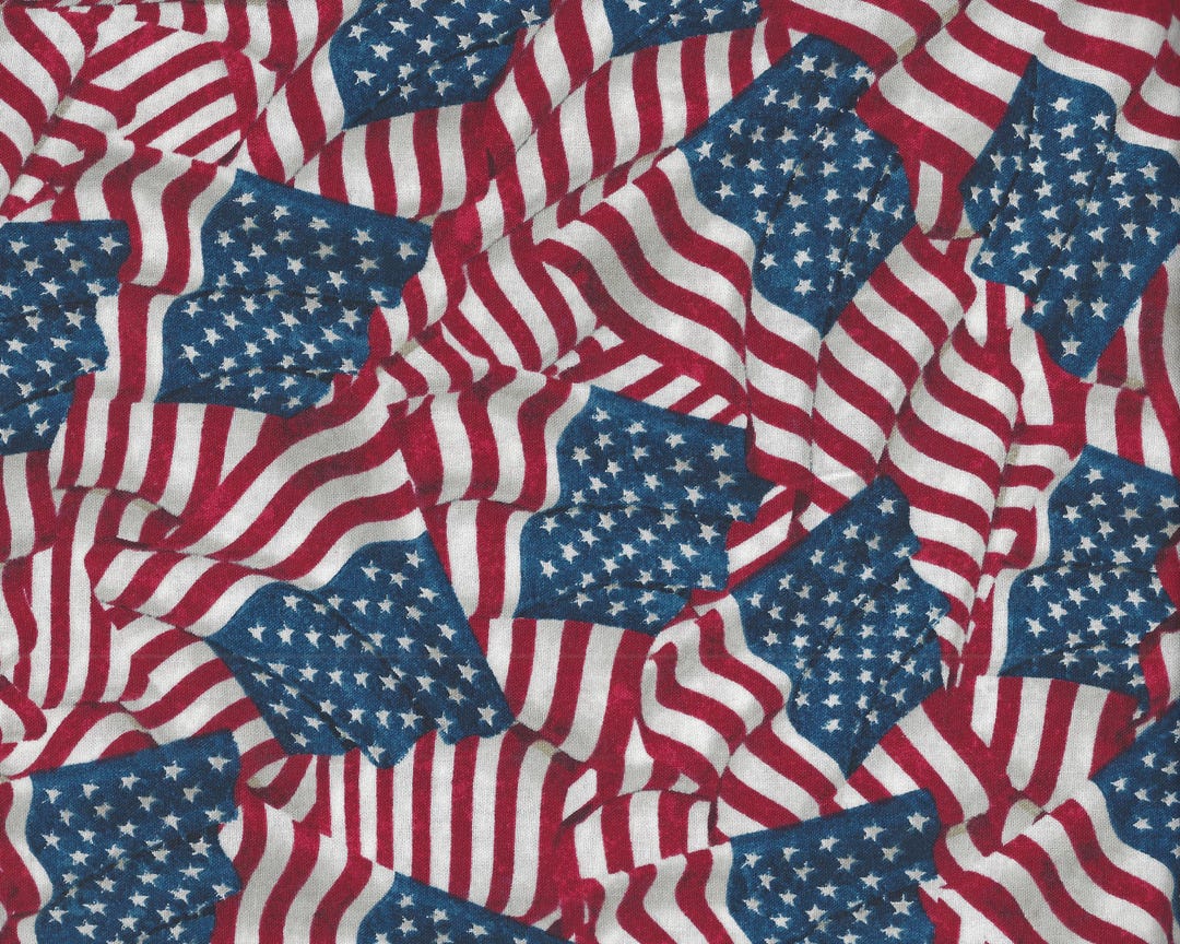 Stonehenge Stars and Stripes 13, Cotton Quilt Fabric by the Yard ...