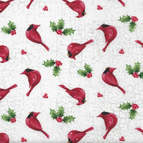 Winter Cardinals Quilt Fabric - Etsy