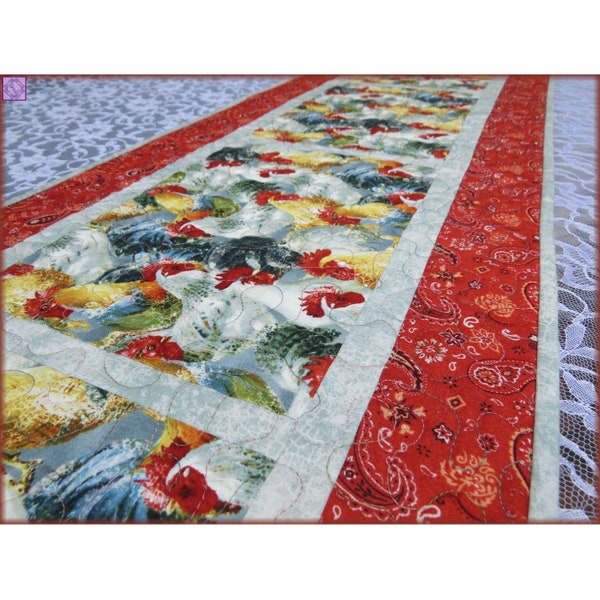 Rooster Table Runner - Etsy