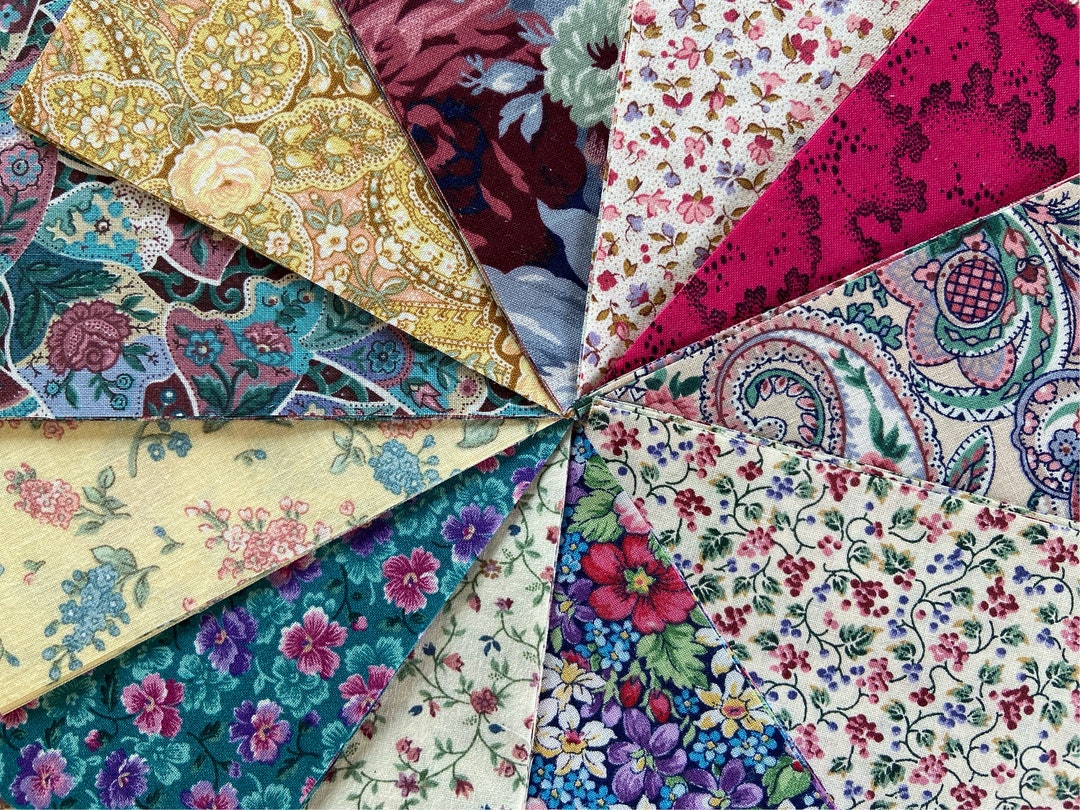 Assorted Vintage Charm Pack 44 Precuts 5x5-inch Cotton Quilt Fabric 19 ...