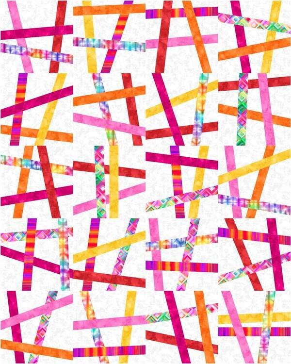 Brush Strokes Quilt Pattern by Ladeebug Designs 2300 - Etsy