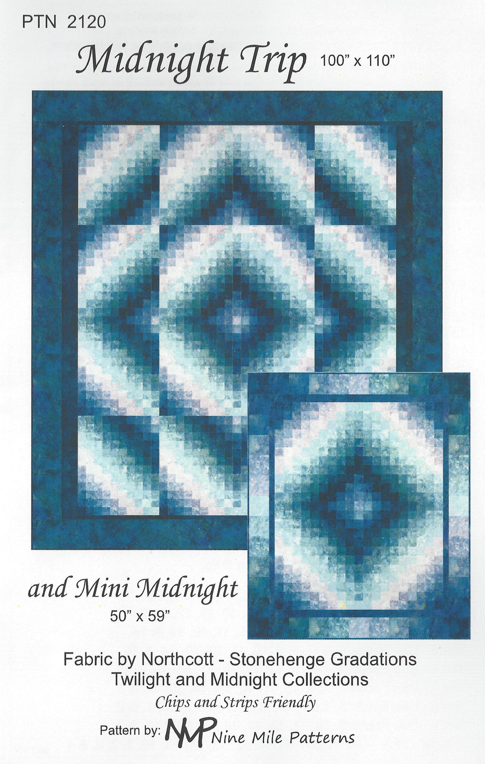 Midnight Trip Quilt Pattern by Nine Mile Patterns #2120 - Etsy
