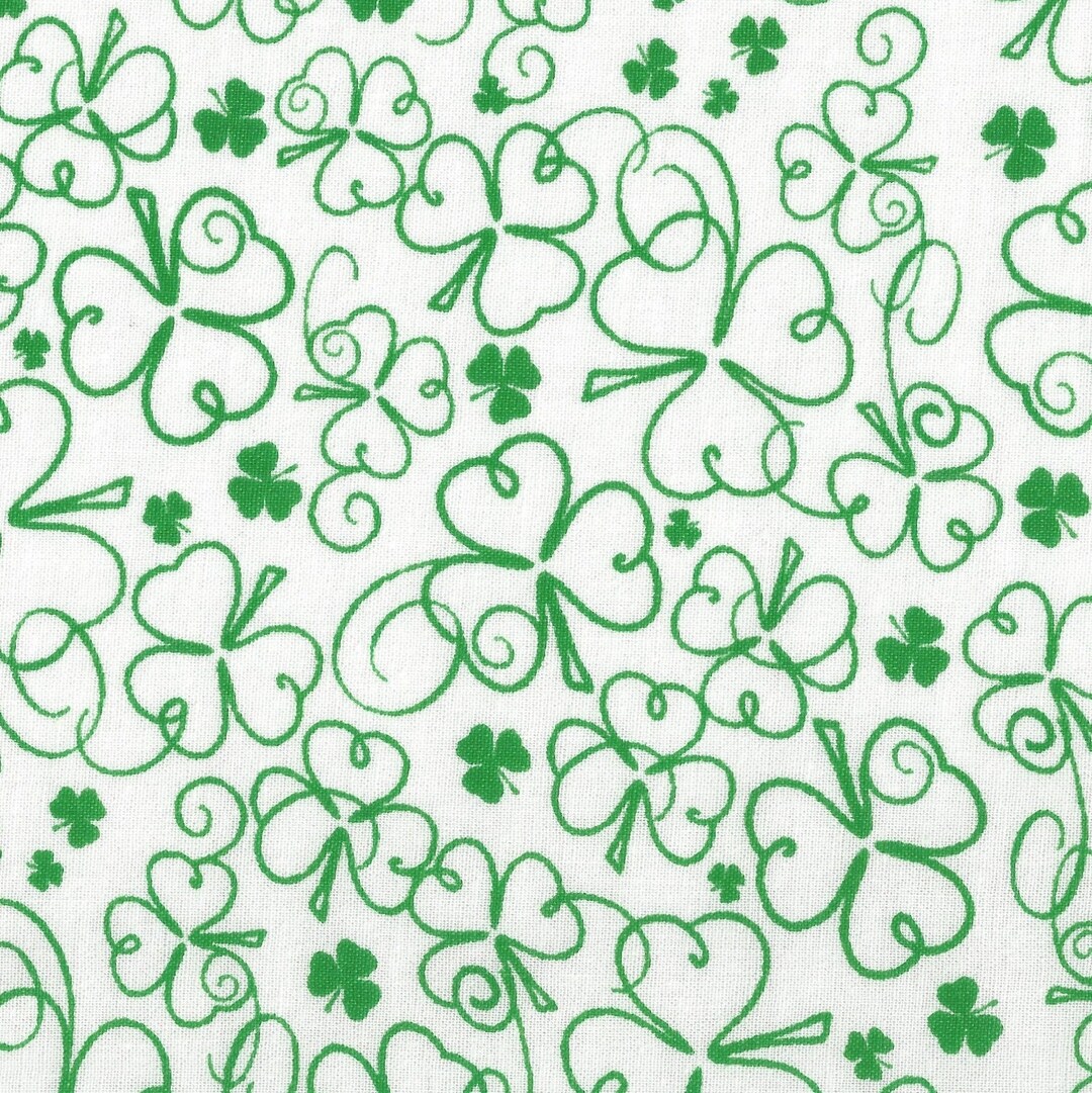 Remnant 18-inch Cotton Fabric Clover Scroll JOANN - Etsy