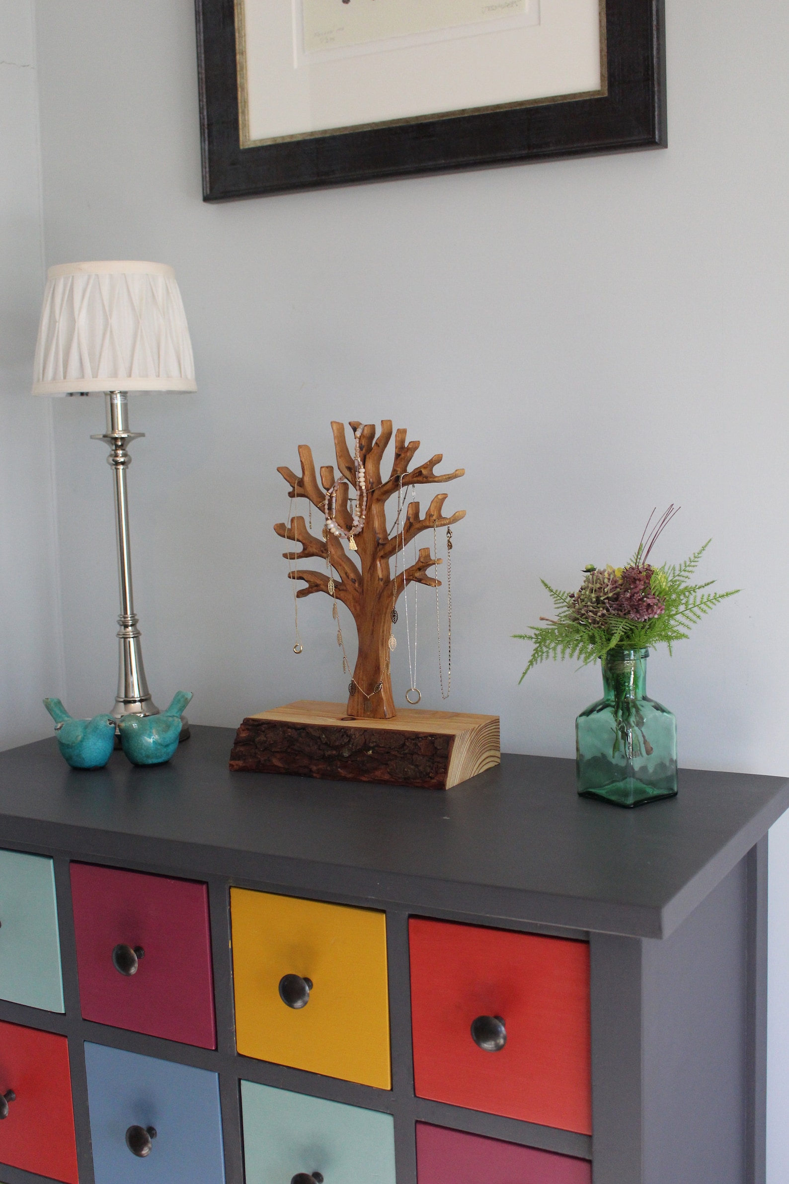 Handmade Tree Wooden Jewelry Tree Stand Jewellery Organizer | Etsy