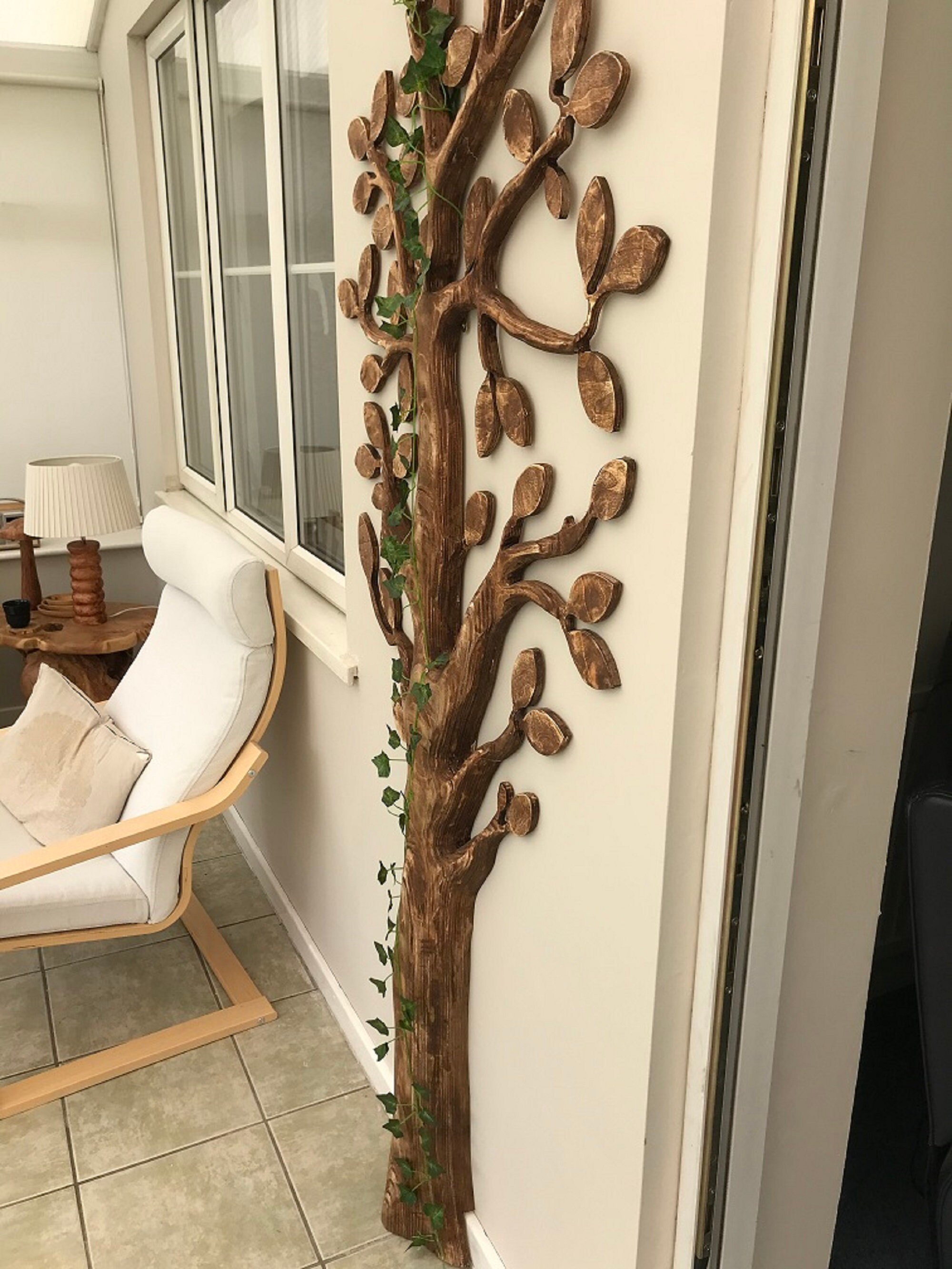 Wooden Tree Bookcase Bookshelf Handmade Interior Furniture | Etsy UK