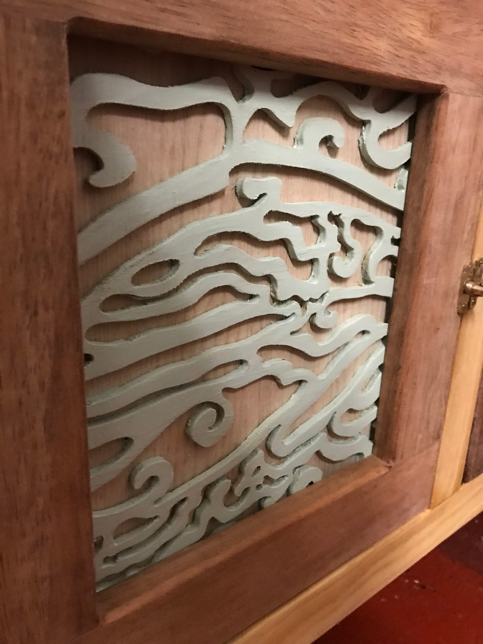 Wood Kitchen Storage Cupboard With Bespoke Panelling Handmade - Etsy