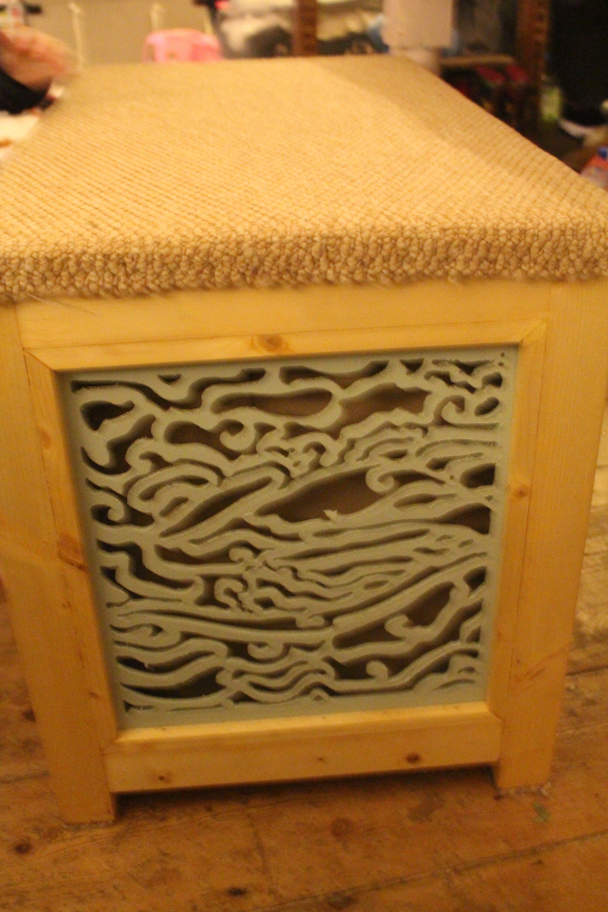 Storage Bench With Cushion, Wooden Entryway Bench With Drawers, Modern ...