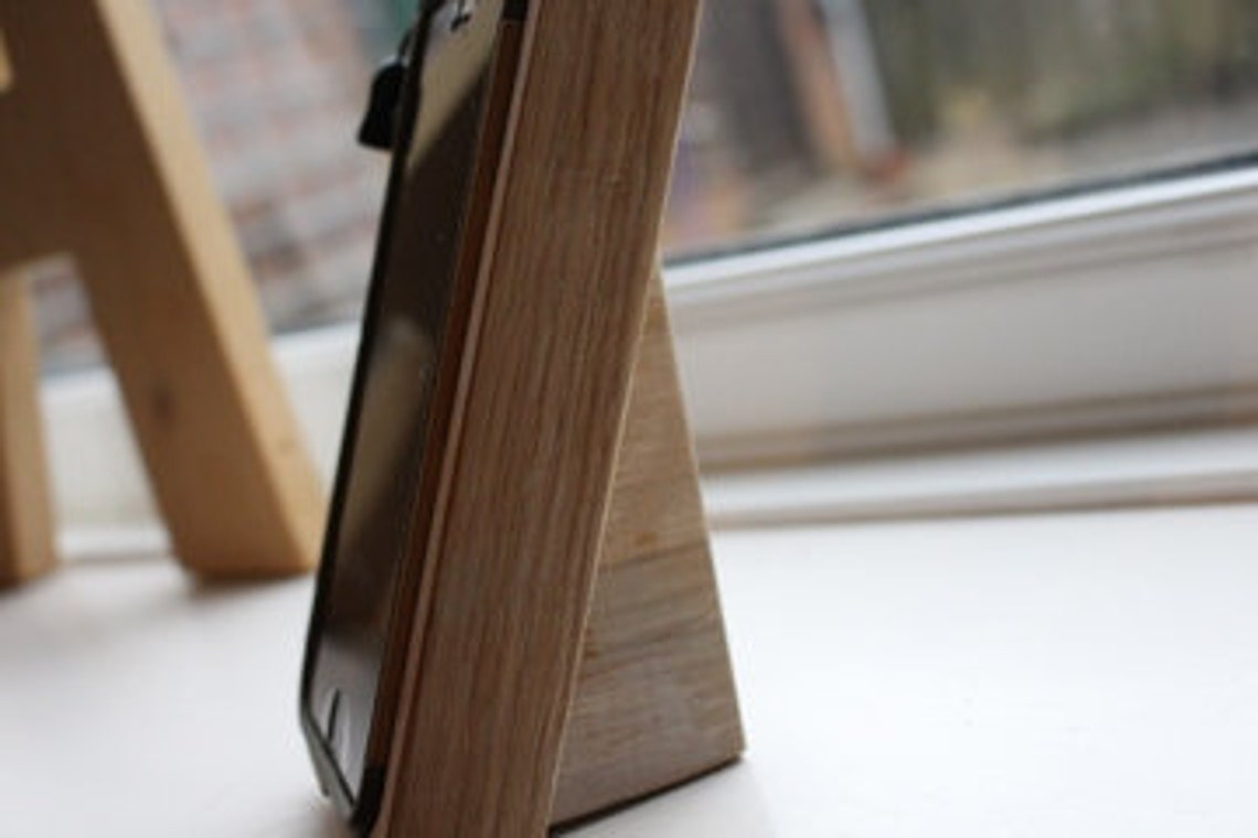 Wood Phone Stand Wooden Docking Station Handmade Mobile - Etsy