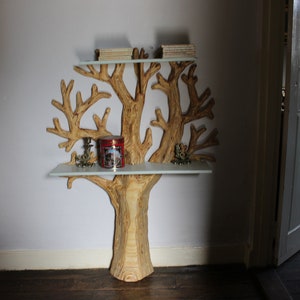 Wooden Tree Bookcase, Bookshelf Handmade Interior Furniture, Book ...