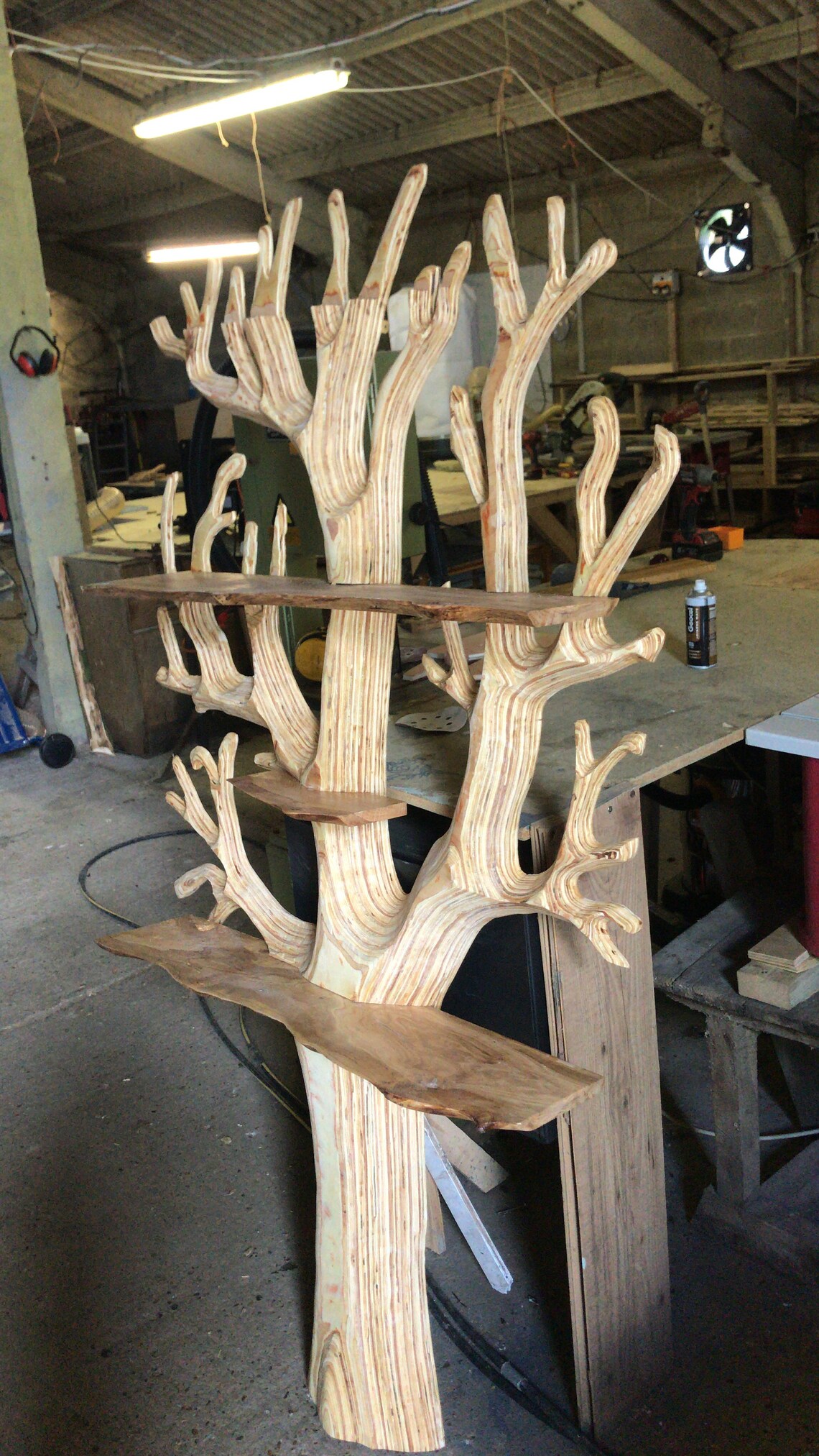 Wooden Tree Bookcase Bookshelf Handmade Interior Furniture - Etsy