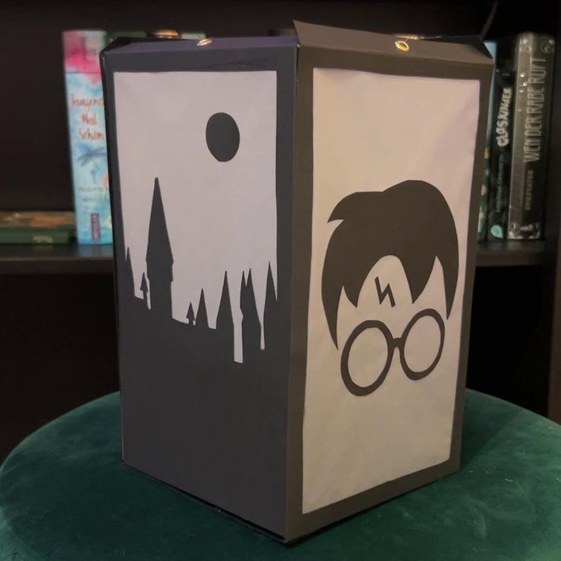 Lantern Craft Template With Magic School for Potterheads - Etsy