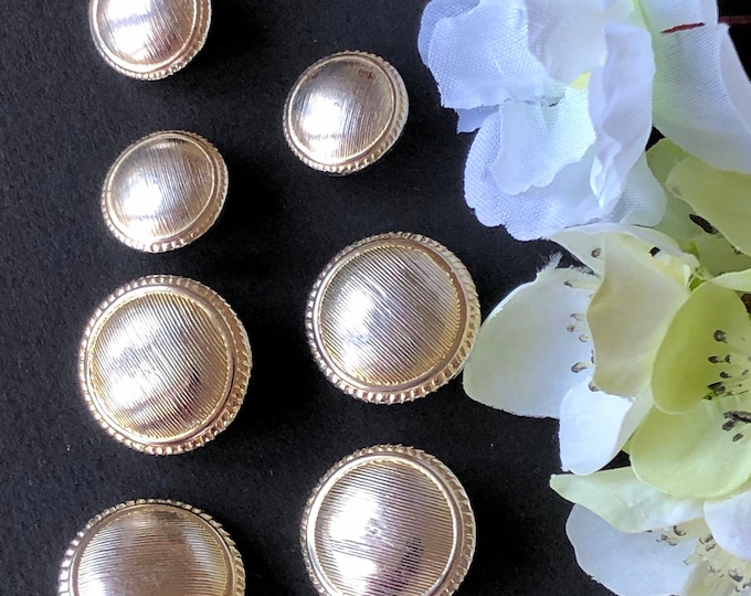 Set of Silver Metal Shank Vintage Buttons 4 X 2cm Plus 3 X - Etsy Australia