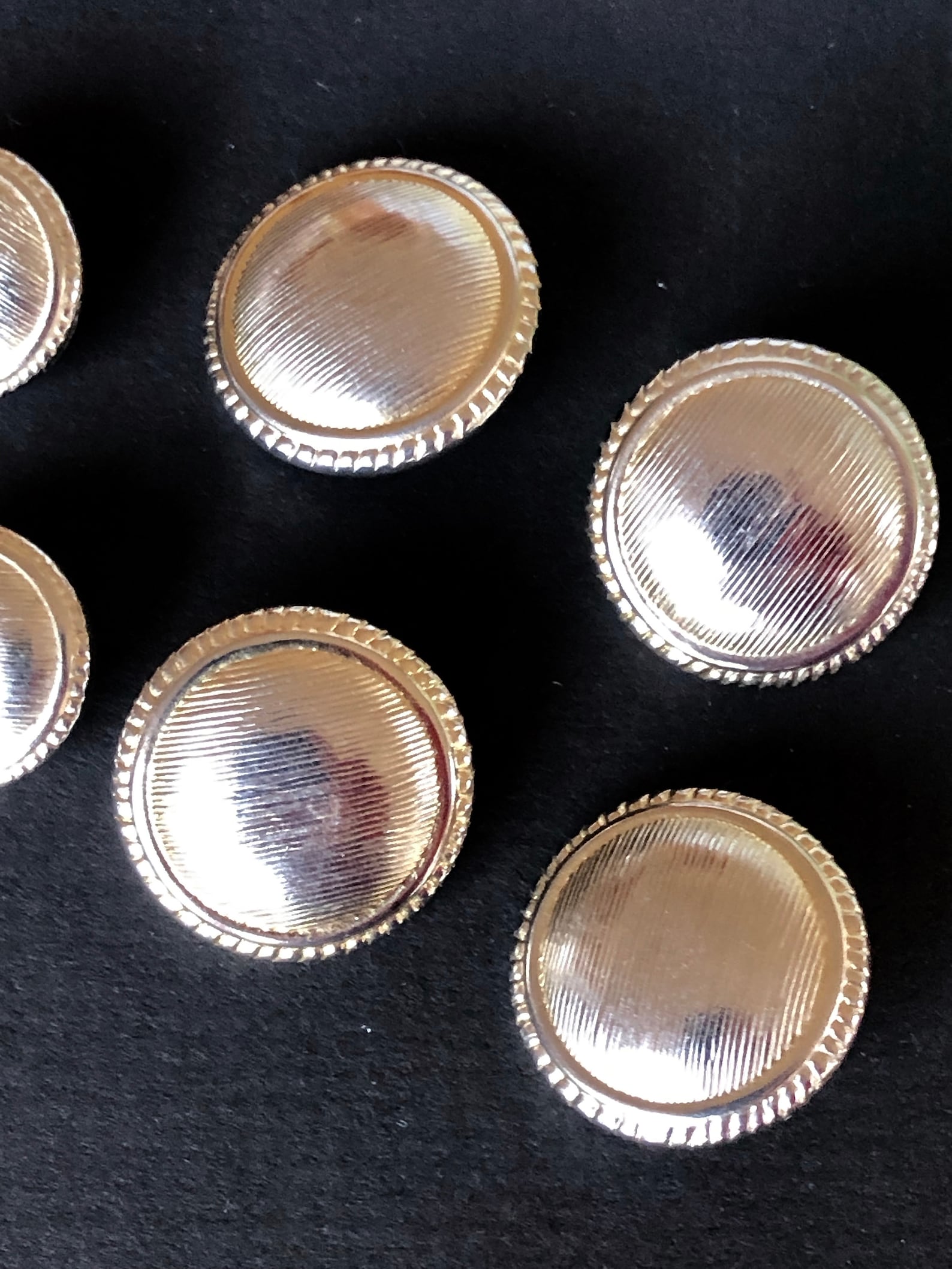 Set of Silver Metal Shank Vintage Buttons 4 x 2cm plus 3 x | Etsy