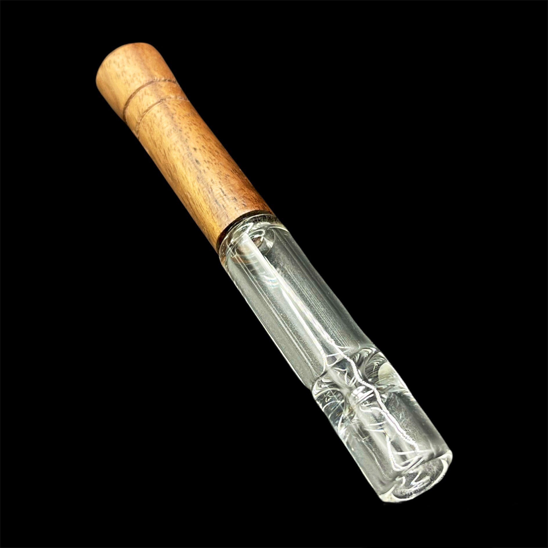 One Hitter Glass & Wood Pipes Handmade Smoking Pipe - Etsy