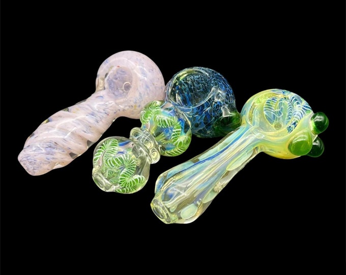 One Hitter Pipe Glass Chillum Pipes Mystery Fumed Chillum by Moonlight ...