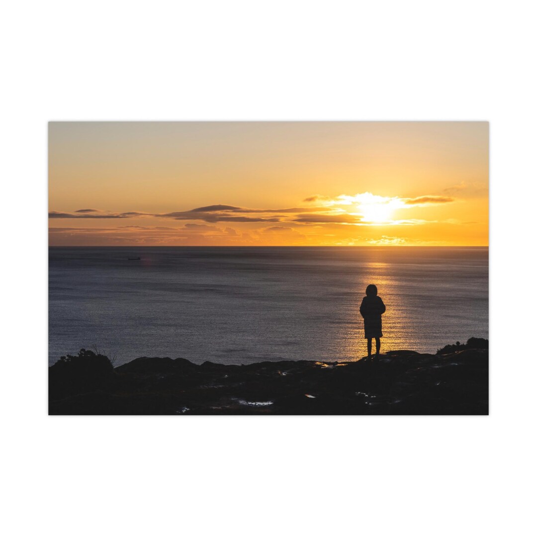 Sunset Silhouette Poster: Killiney Hill Landscape Art Print - Etsy