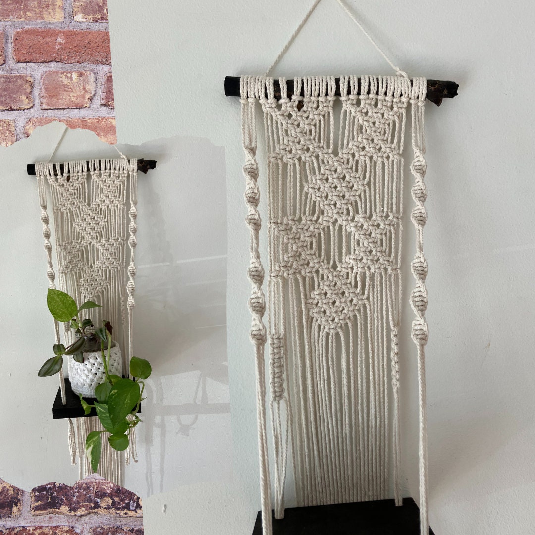 Macrame Wall Shelf Pattern / DIY Digital Download / Tutorial Instant ... Macrame Wall Shelf Pattern / DIY Digital Download / Tutorial Instant ...