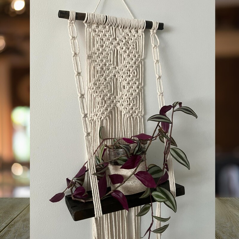 Macrame Shelf - Etsy