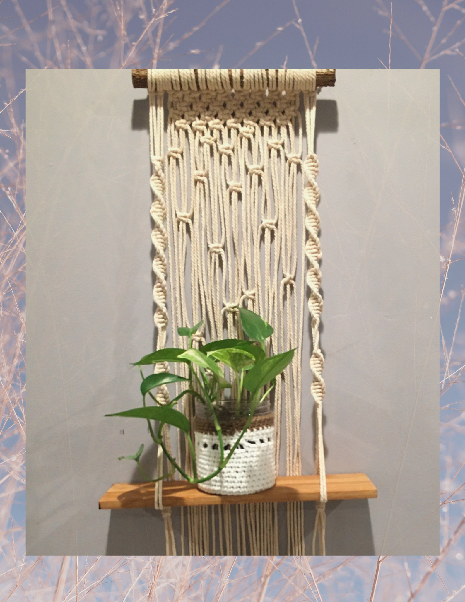 Macrame Wall Shelf Pattern / DIY Digital Download / Tutorial | Etsy Macrame Wall Shelf Pattern / DIY Digital Download / Tutorial | Etsy