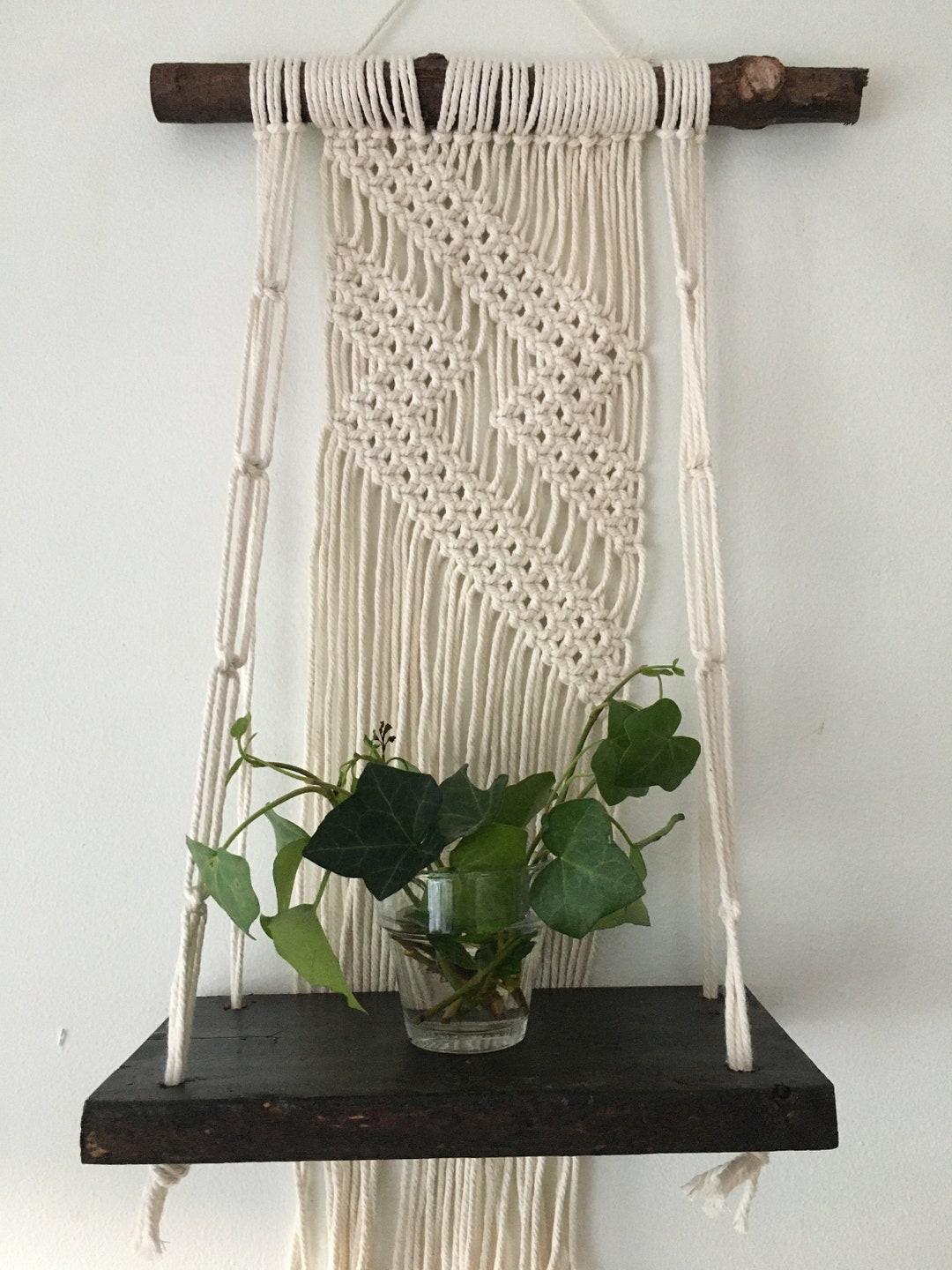 Macrame Wall Shelf Pattern / DIY Digital Download / Tutorial Instant ... Macrame Wall Shelf Pattern / DIY Digital Download / Tutorial Instant ...