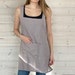 Linen Cafe Apron Washed Linen Apron craft Apron Short Apron Tea Linen ...