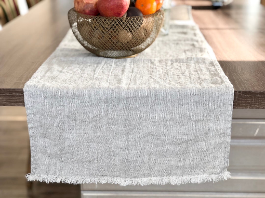 Natural Linen Table Runner in Various Colours and Sizes. Made From 100% ...