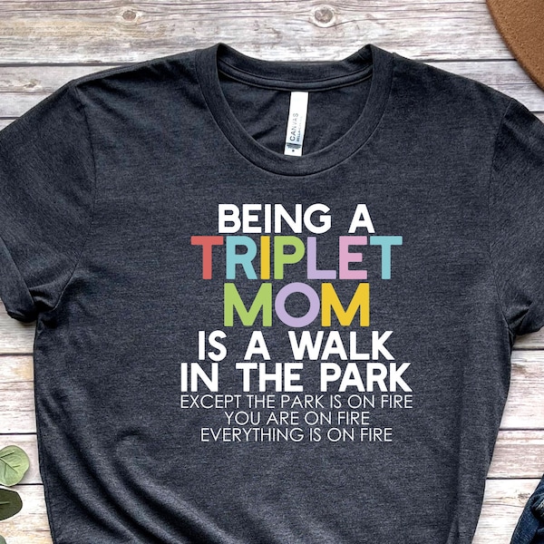 Triplet Mom Shirt - Etsy