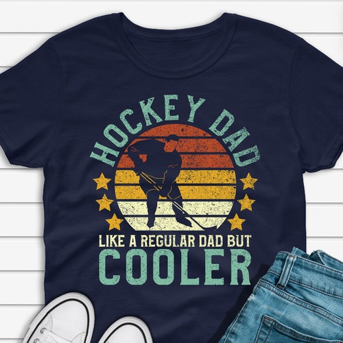 Hockey T-shirt for Men Ice Hockey Player Dad Father's Day | Etsy