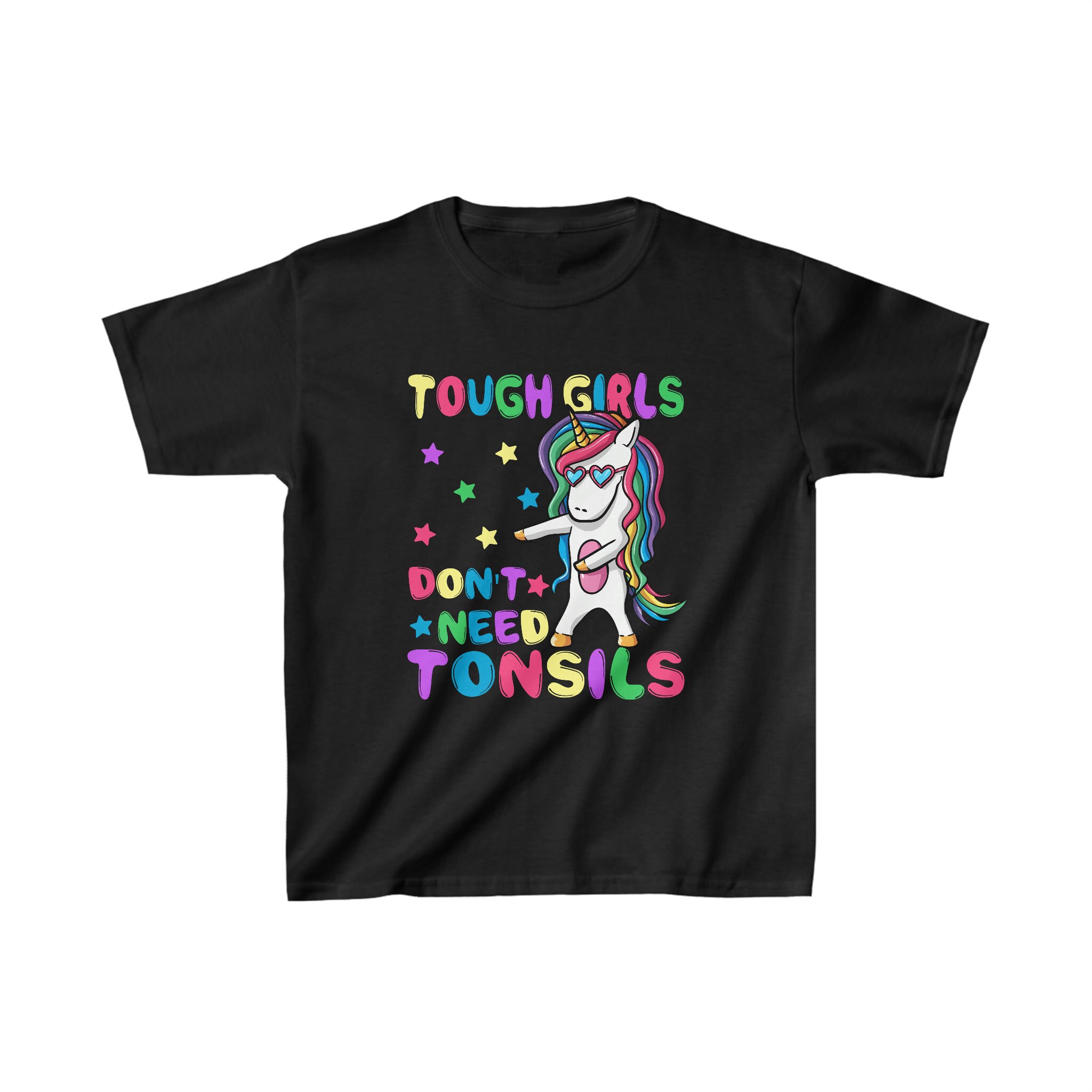 Tonsil Surgery Shirt for Kids, Tonsillectomy T-shirt, Tough Girls Don't ...