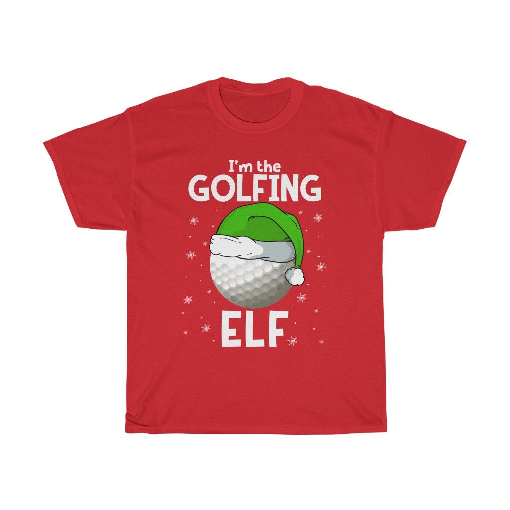 Golfing Elf T-shirt Christmas Golf Shirt Golfer Gift for Dad | Etsy