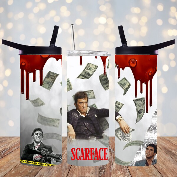 Scarface 20 Oz Tumbler Png - Etsy