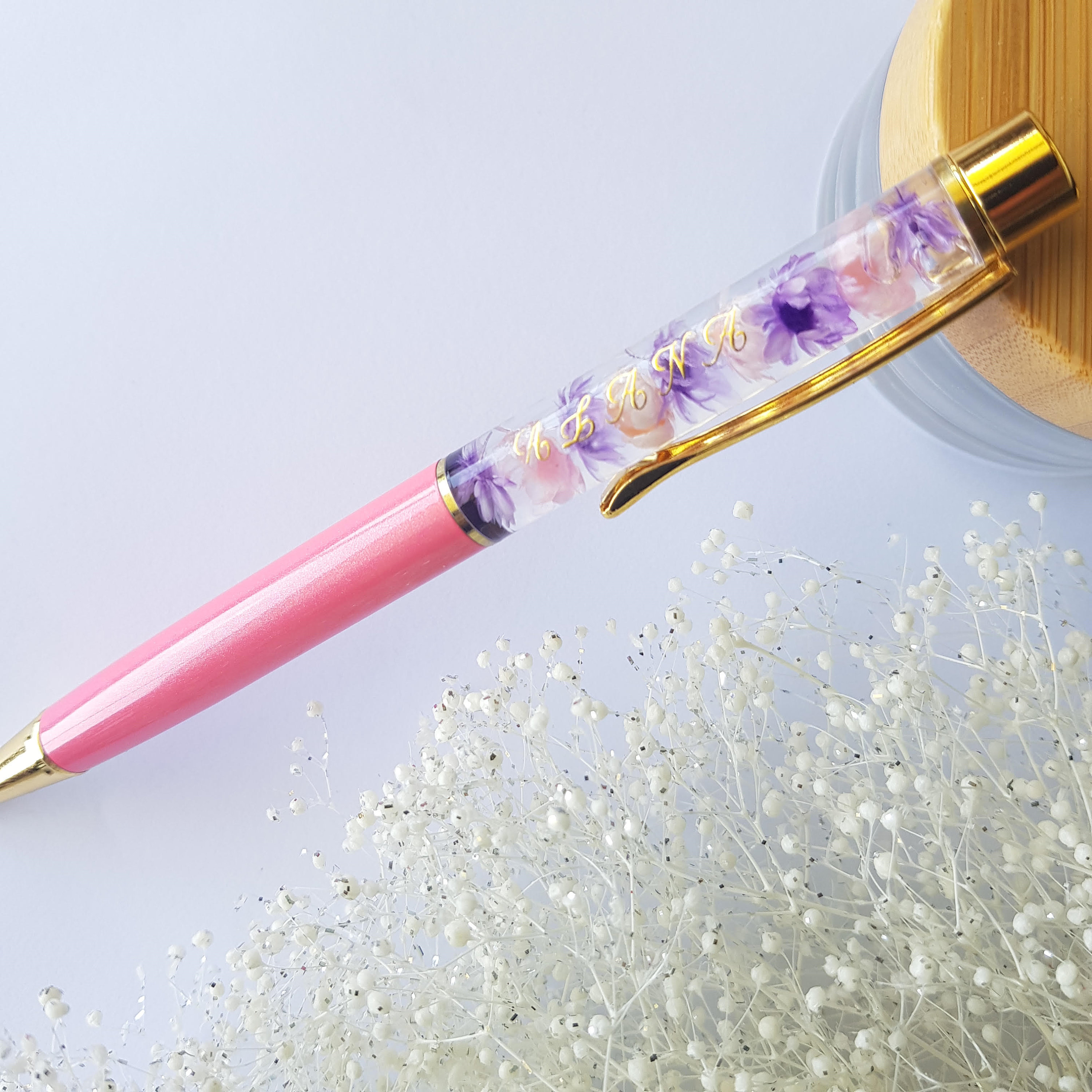 Personalized Flower Ballpoint Pen - Etsy Australia
