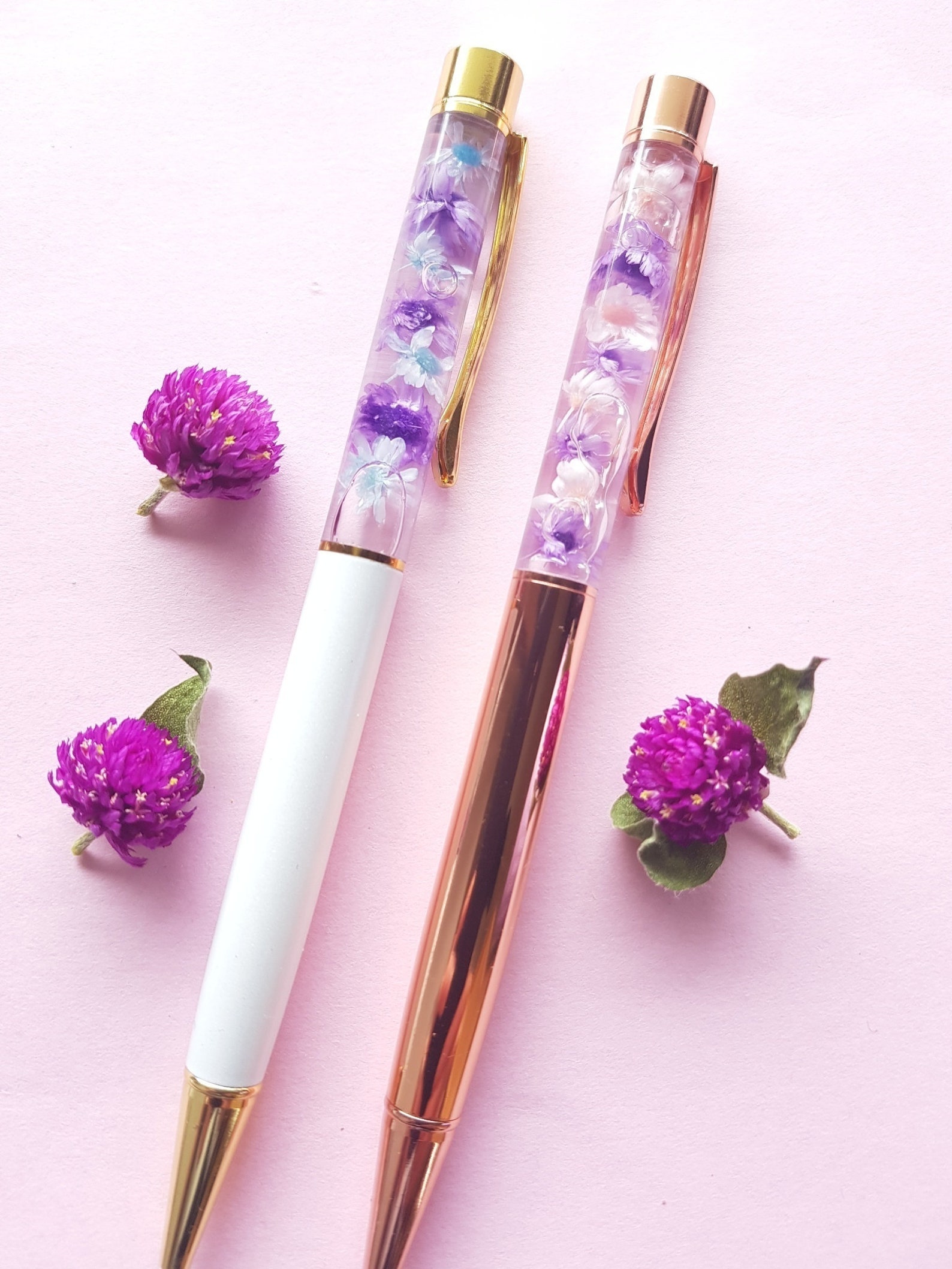 Personalized Flower Ballpoint Pen - Etsy Australia