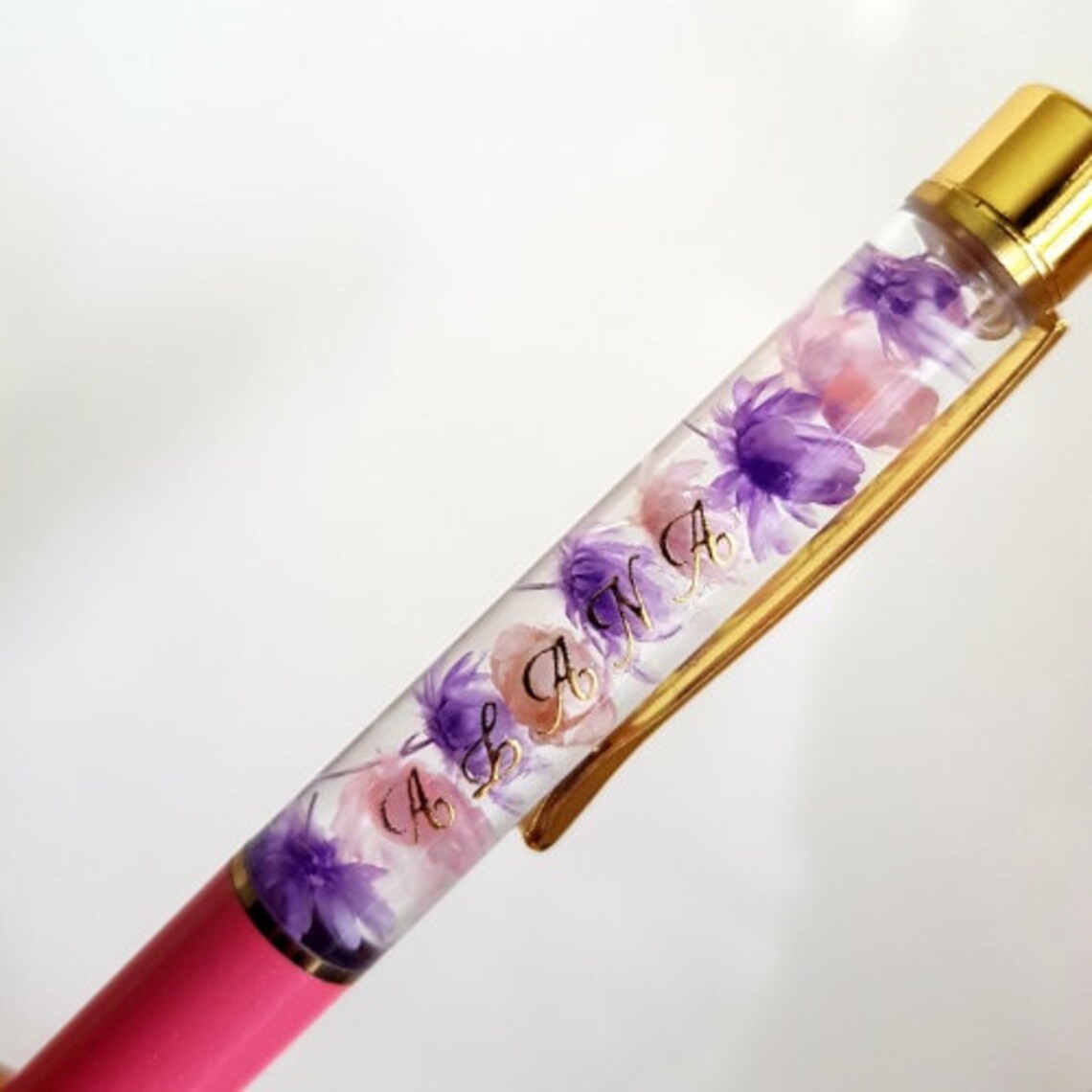 Personalized Flower Ballpoint Pen - Etsy Australia